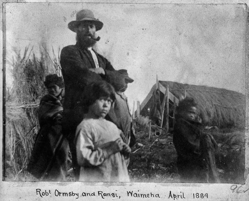" Robert Ormsby and Rangi, Waimeha [ Waimiha ] April 1884 " - Hamilton ...