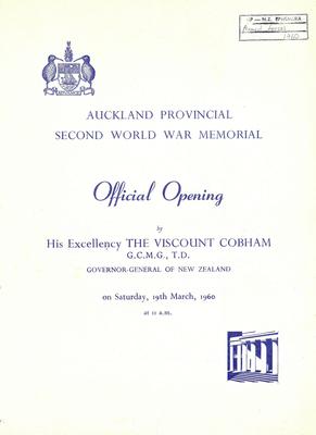 Official opening of the Second World War Memorial - Hamilton Libraries ...