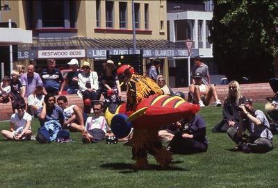Buzzy bee performer in Garden Place - Hamilton Libraries Heritage ...