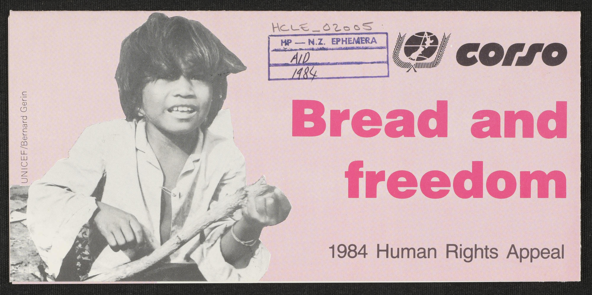 Bread and Freedom. 1984 Human Rights Appeal - Hamilton Libraries ...
