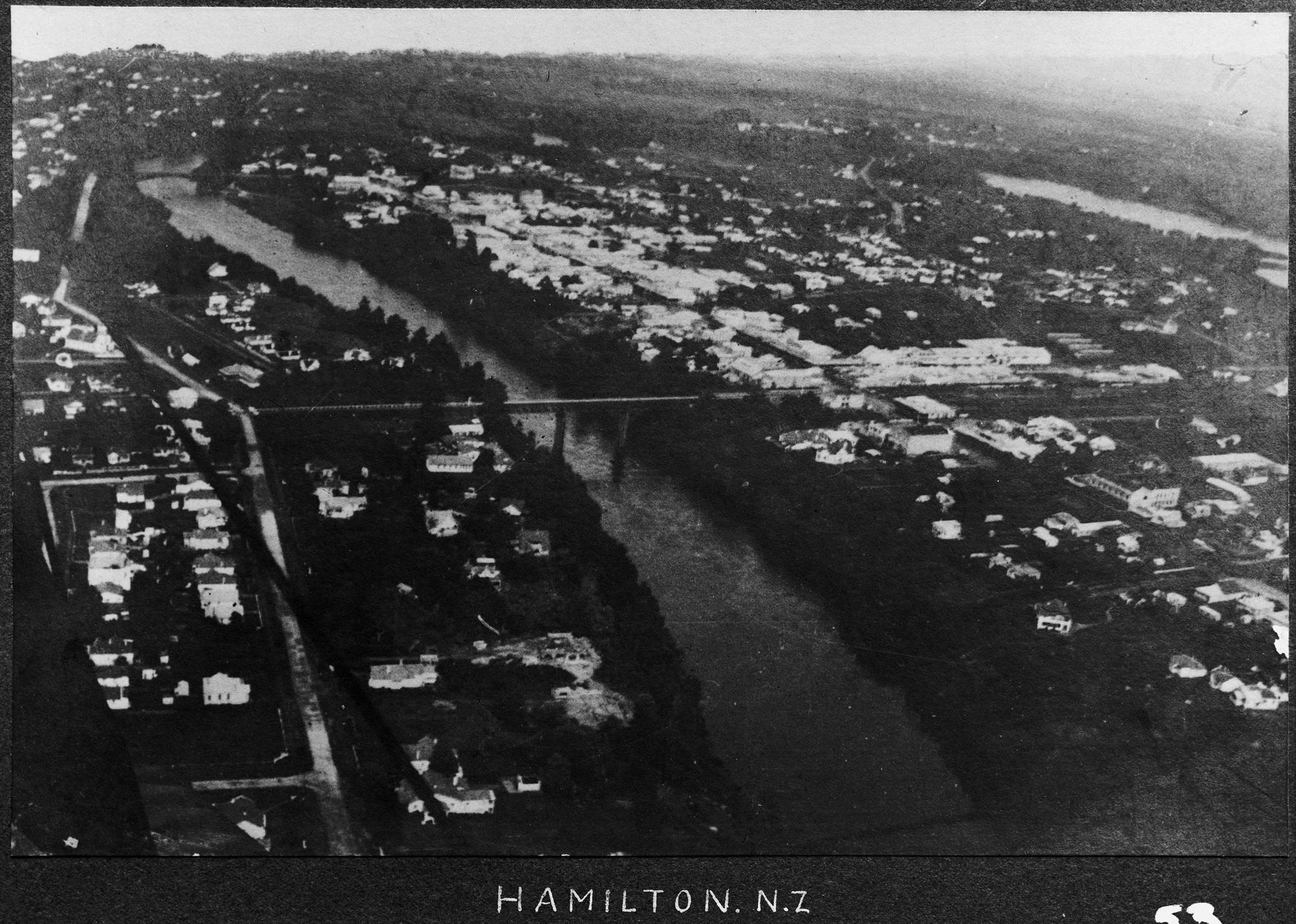 Hamilton City aerial view - Hamilton Libraries Heritage Collection Online