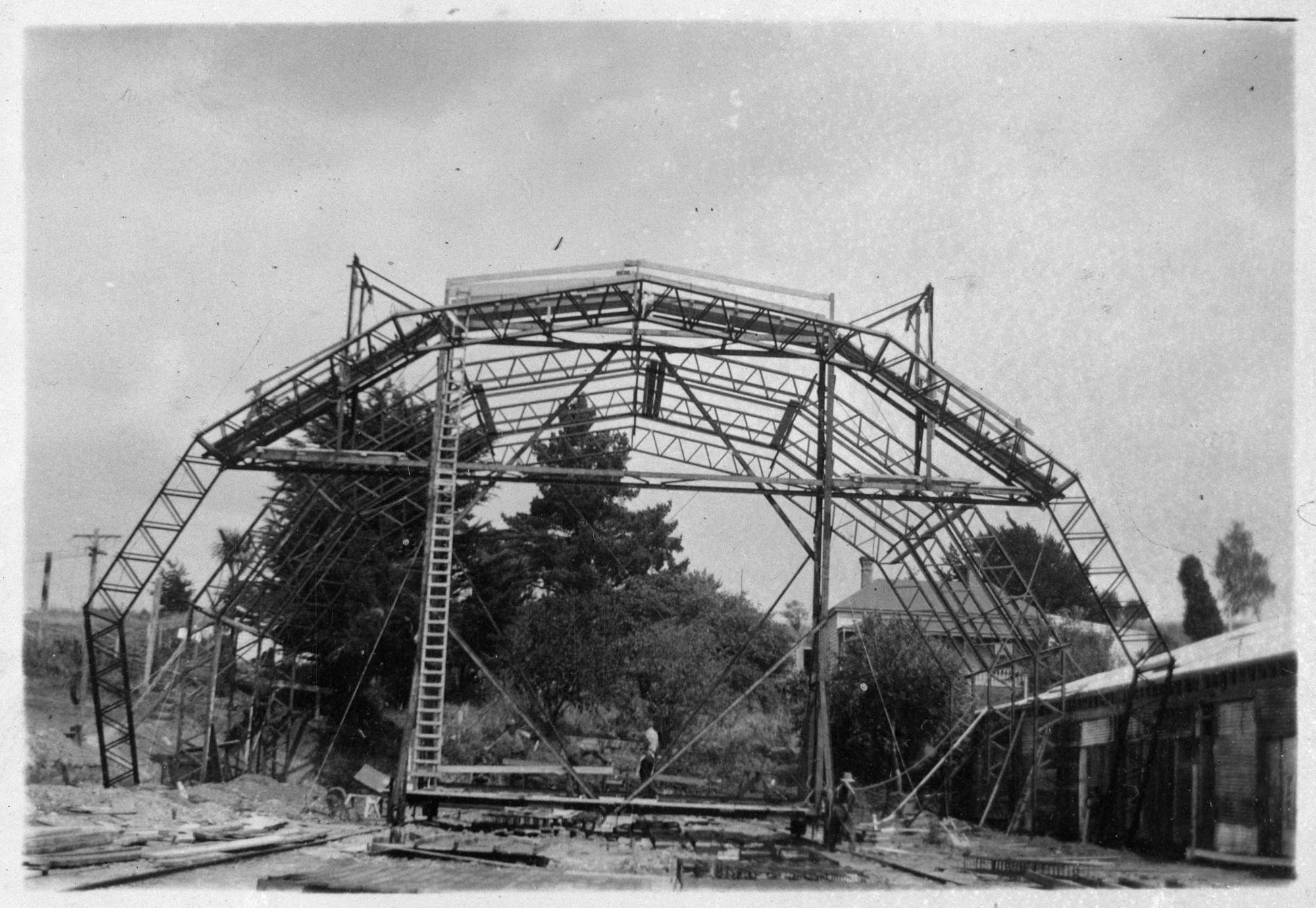 Bledisloe Hall under construction - Hamilton Libraries Heritage ...
