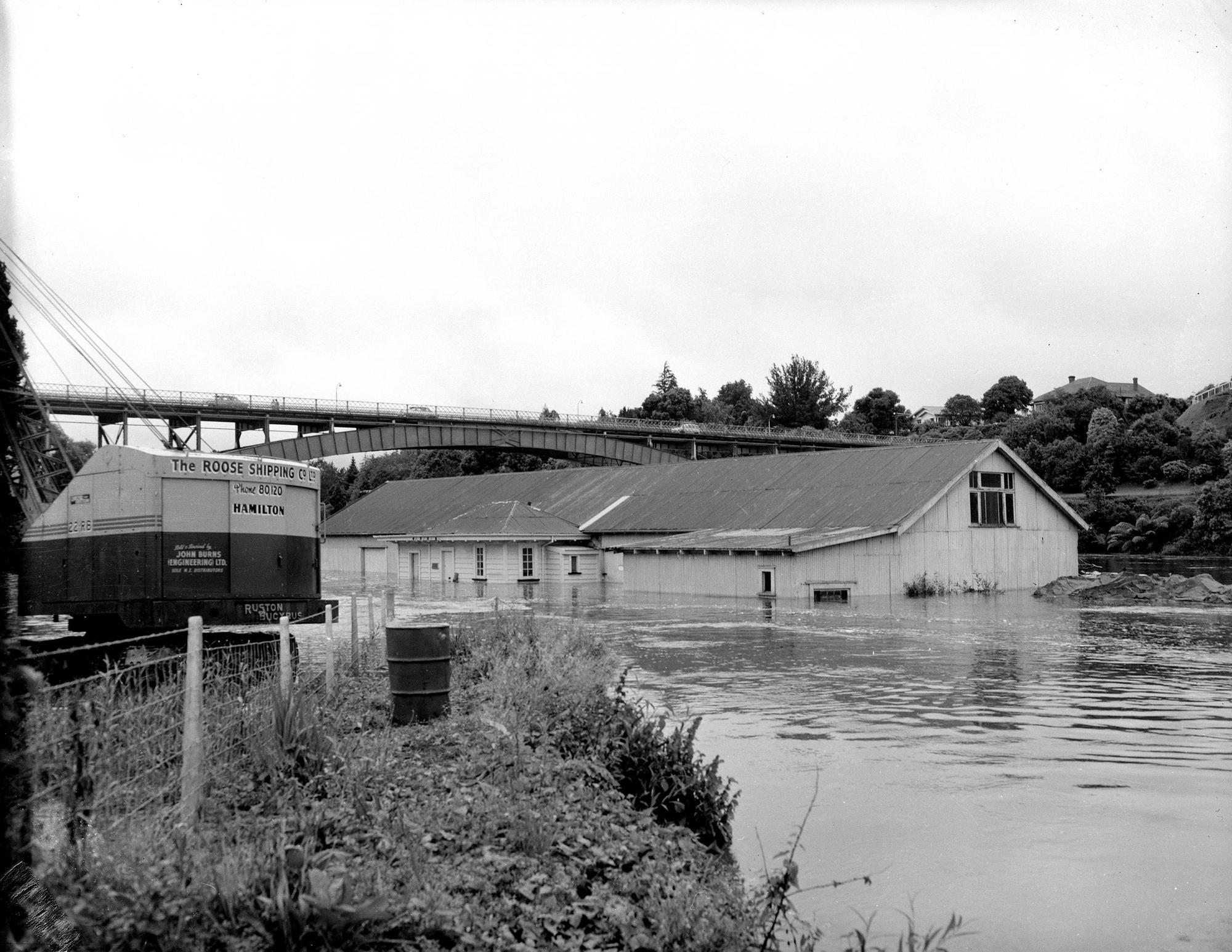 Roose Shipping Co. during flooding - Hamilton Libraries Heritage ...