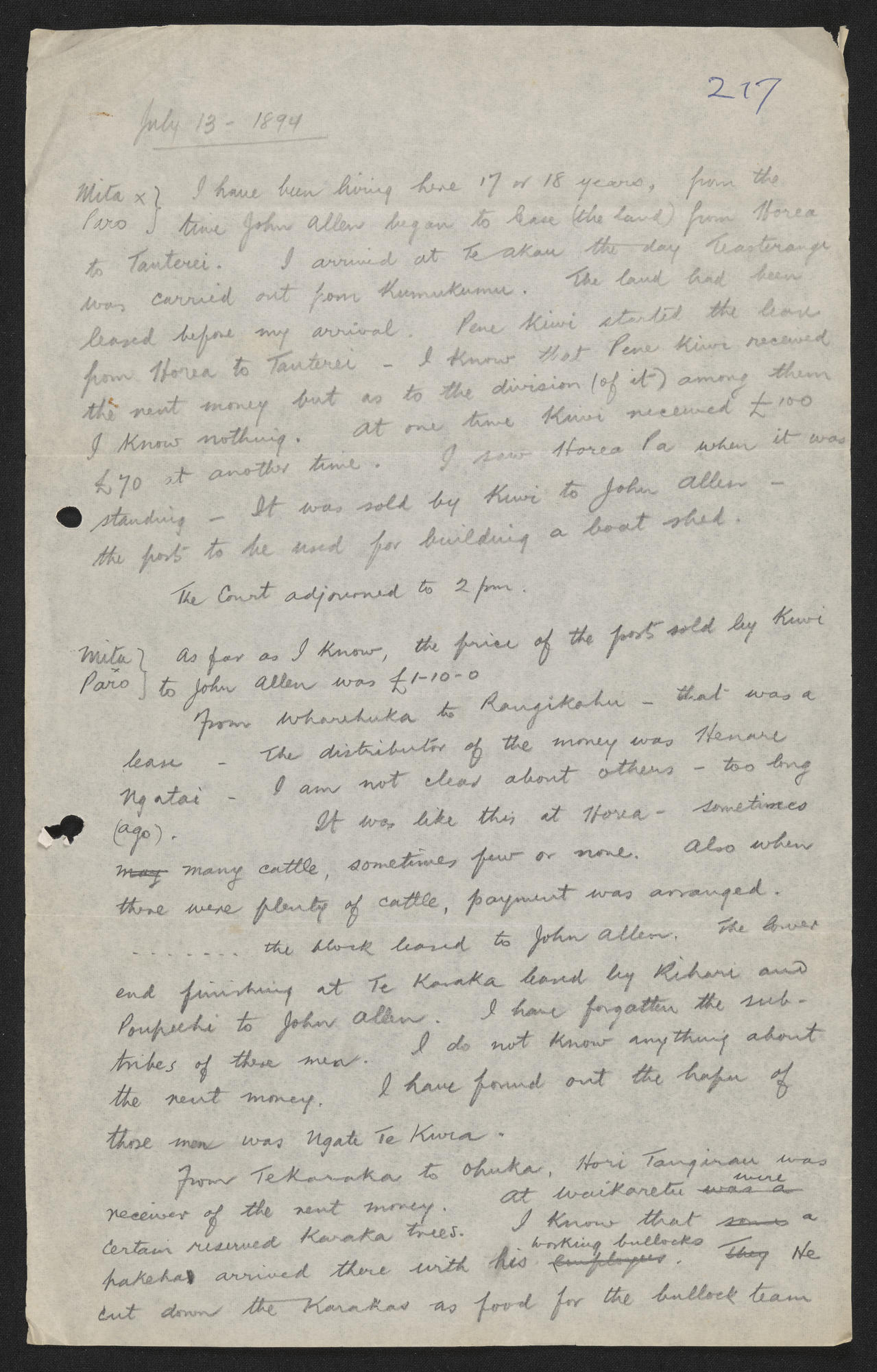 Research notes from Maori Land Court minutes - Hamilton Libraries ...