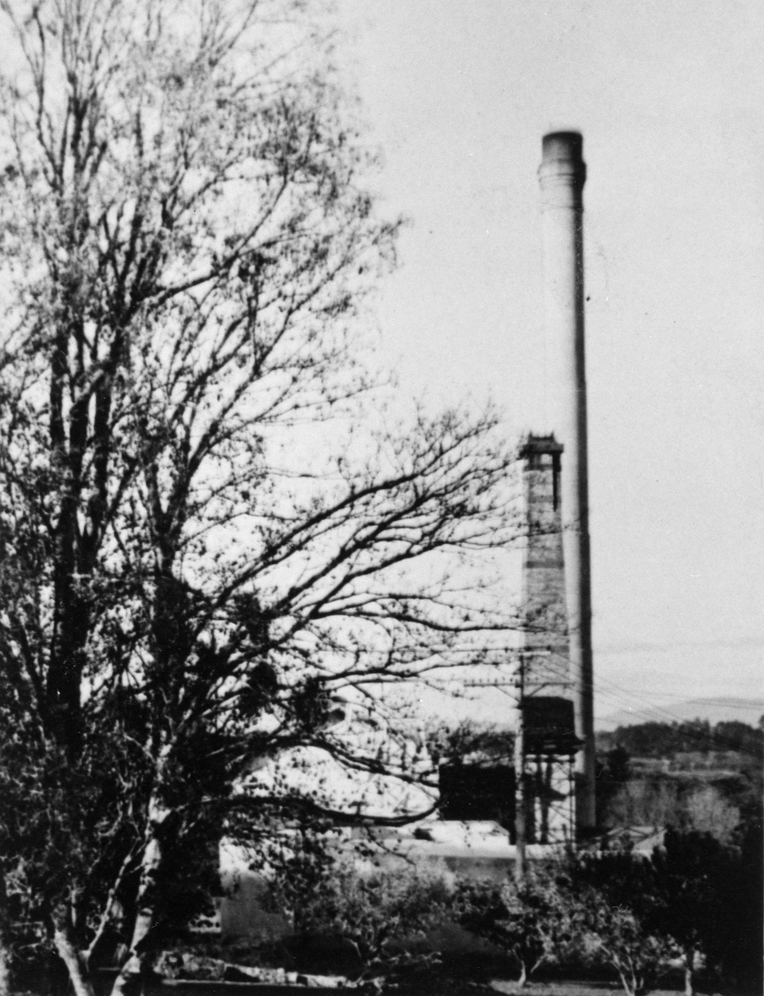 Incinerator chimney at Waikato Hospital - Hamilton Libraries Heritage ...